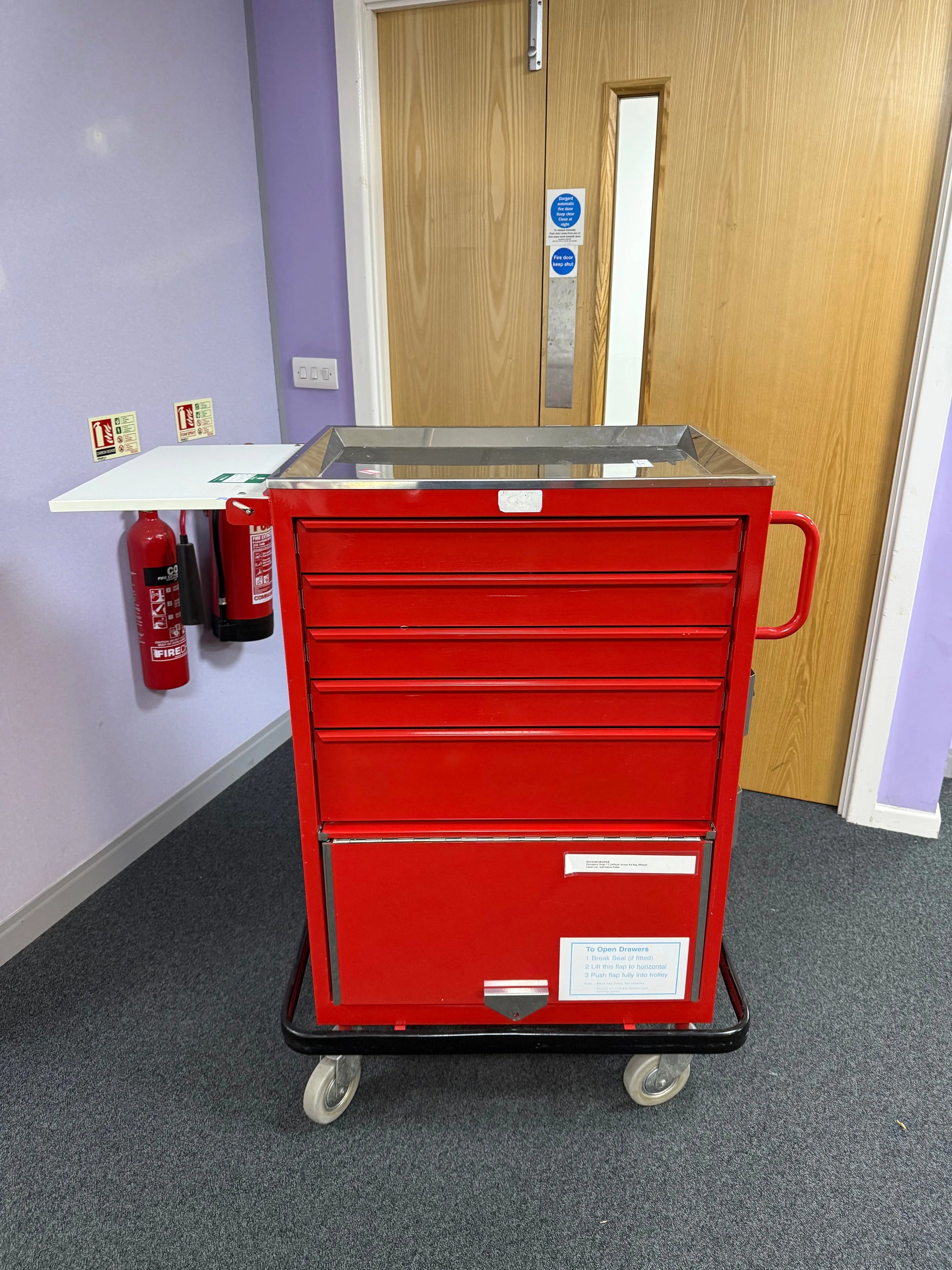 Bristol Maid 6-Drawer Crash Trolley | Durable Emergency Cart UK ...